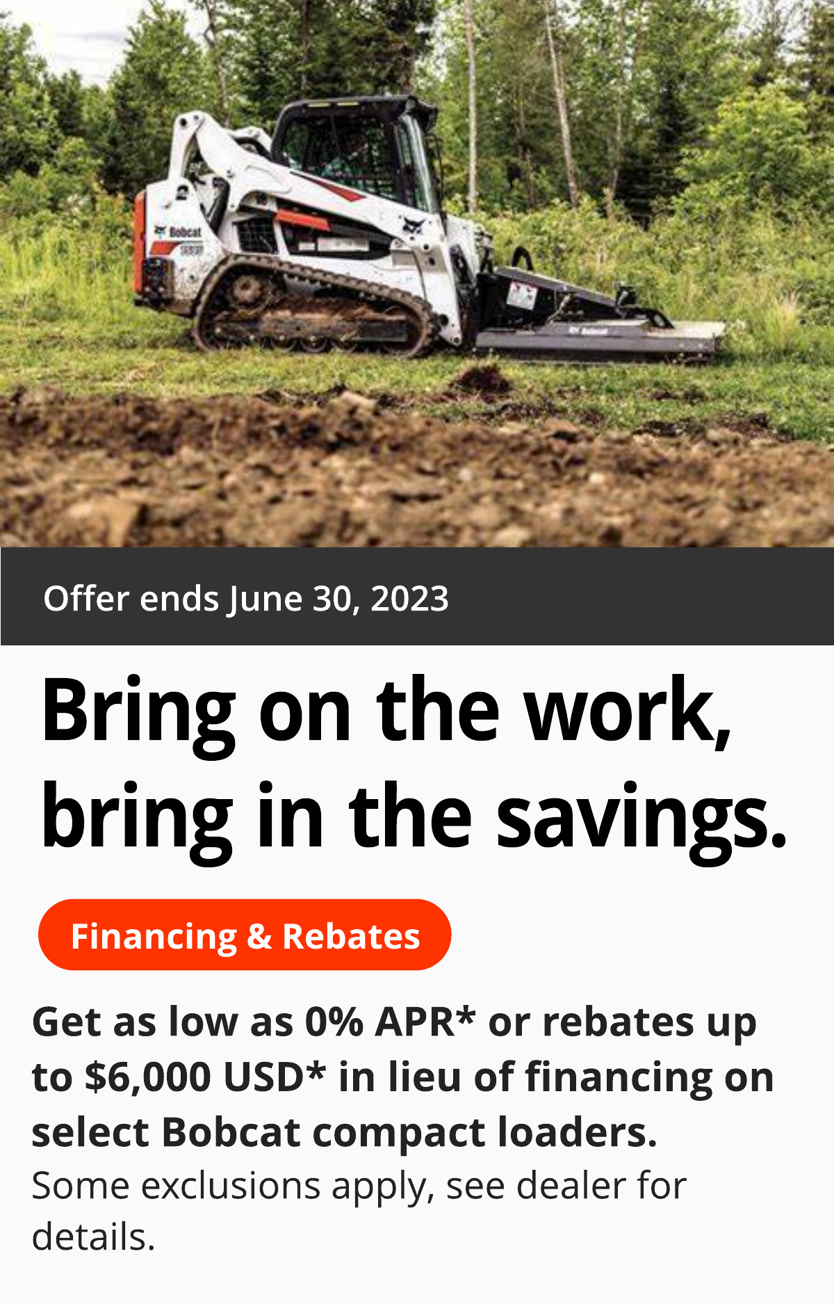 Bobcat Equipment | Swiderski Equipment Inc. | Mosinee Wisconsin