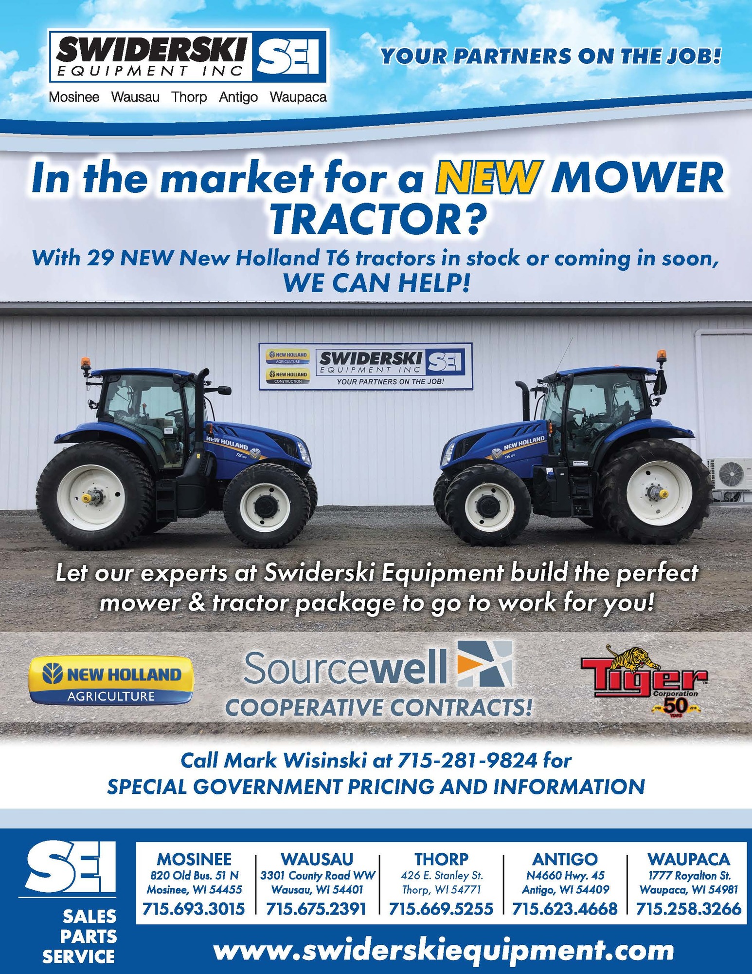 Governmentsales | Swiderski Equipment Inc. | Mosinee Wisconsin